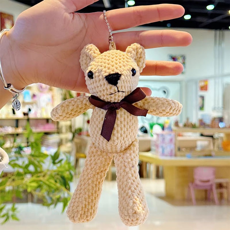 Teddy Bear Plush Keychain Stuffed Plush Toy Pendant Cute Plush Gift