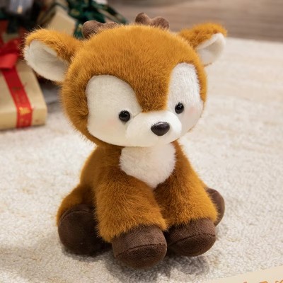 Soft Deer Plush Christmas Cuddly Toy Cute Animal Stuffed Doll