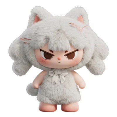 Stand Up Stuffed Animal Custom PVC Face Plush Gothic Plush Doll ...